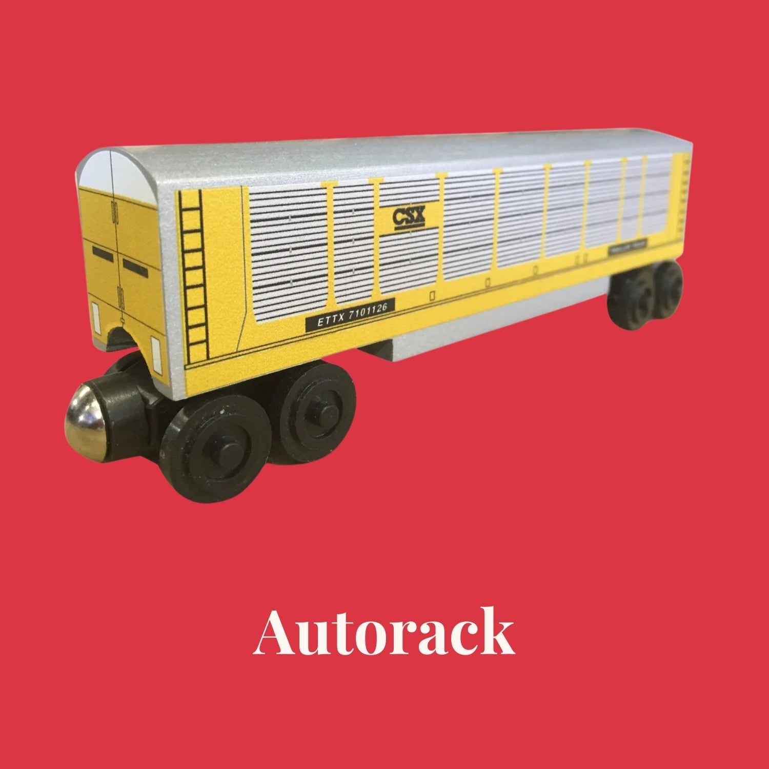 Autorack Toy Trains – The Whittle Shortline Railroad - Wooden Toy Trains!