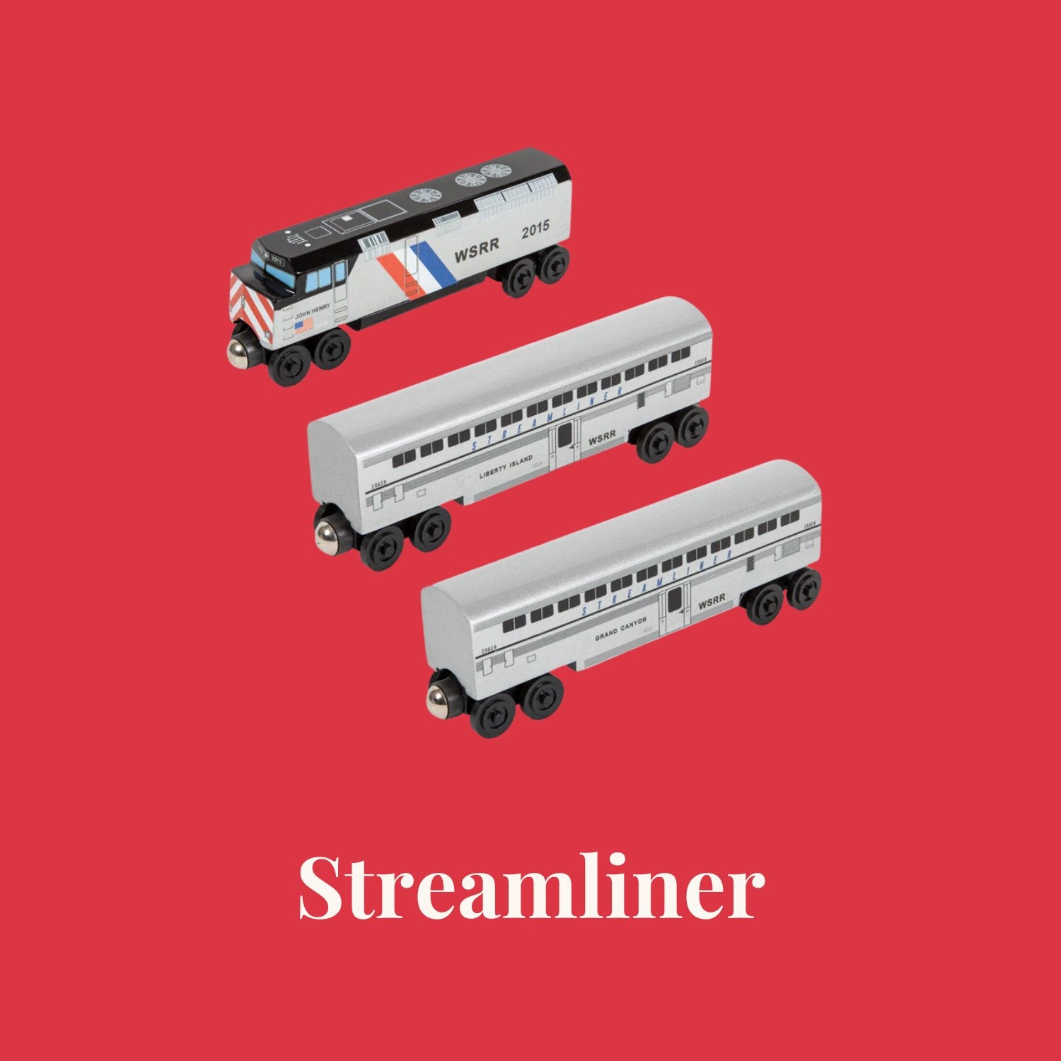 Streamliner Toy Trains – The Whittle Shortline Railroad - Wooden Toy ...