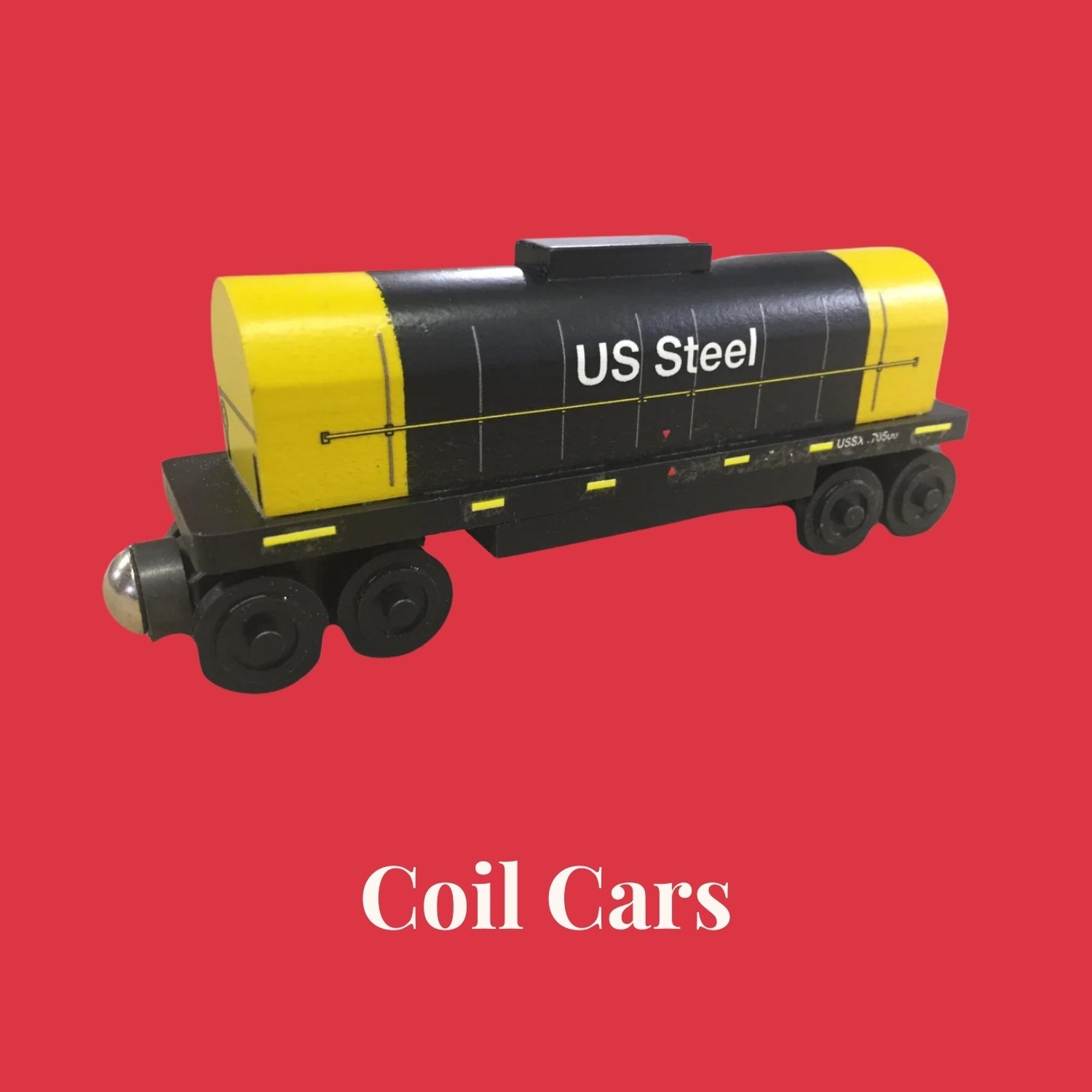 Coil Car Wooden Toy Trains – The Whittle Shortline Railroad - Wooden ...