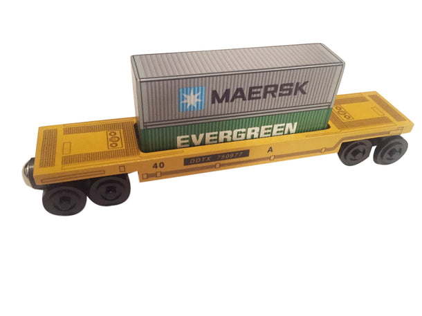 Maersk/Evergreen Doublestack Intermodal Car – The Whittle Shortline ...