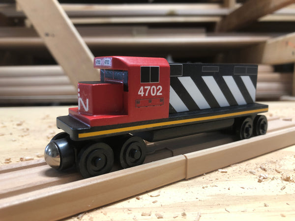 Canadian National Striped GP38 Engine by Whittle Shortline Railroad ...